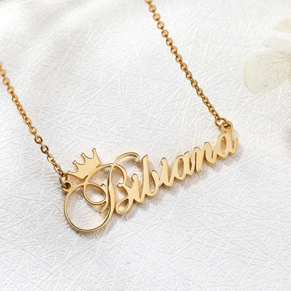 Crown Name Necklace – YNYS